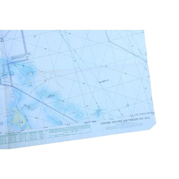 Art | Us Jet Navigation Chart United States Southeast Jn 45 Map 6668 ...